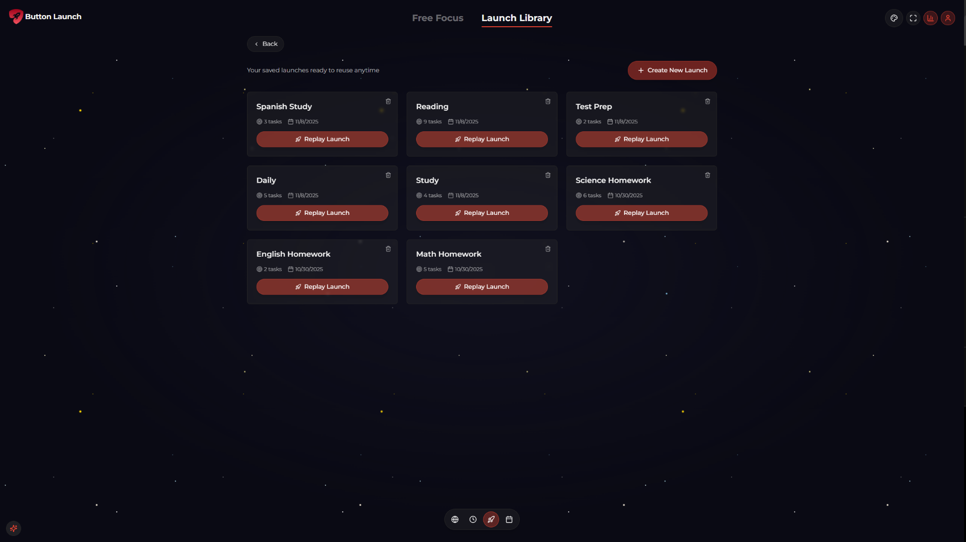 Button Launch